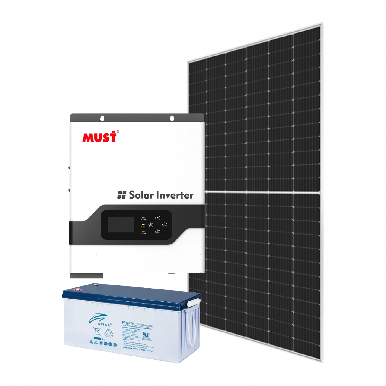 KIT SOLAR 2300Wh/Día con Inversor onda pura 2000W - La tienda Online de ...